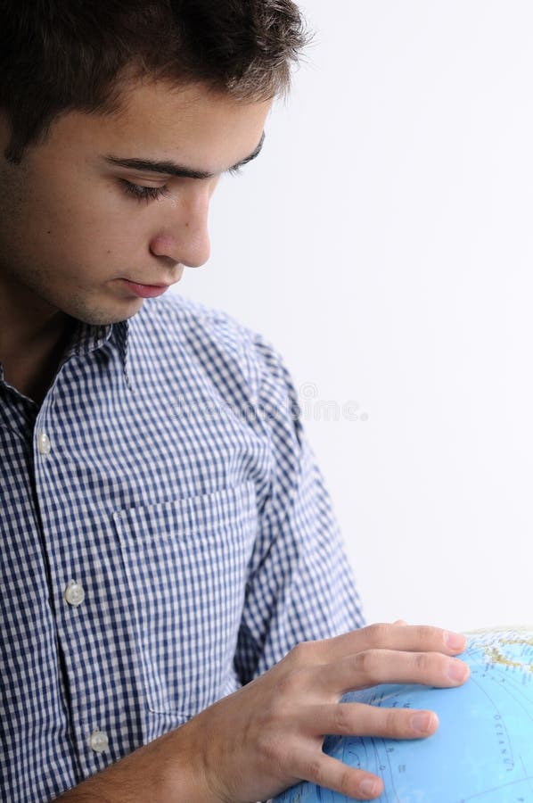 Young man searching stock image. Image of studies, looking - 12522729