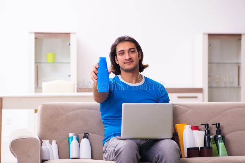 Selling cosmetics stock image. Image of shop, store - 104999037