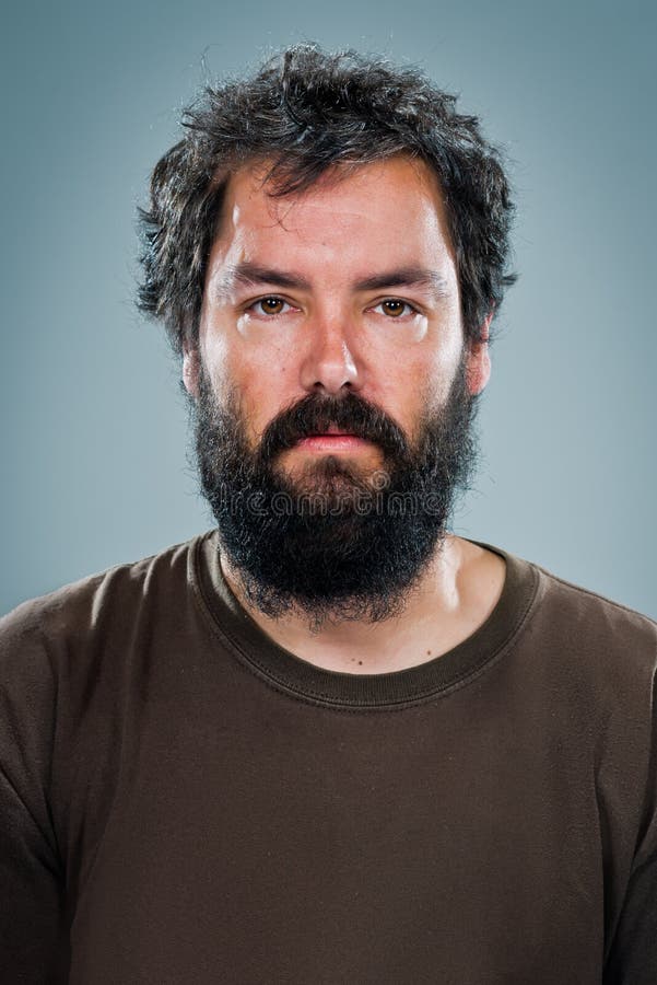 Young Man with Serious Expression Stock Photo - Image of fine, casual ...