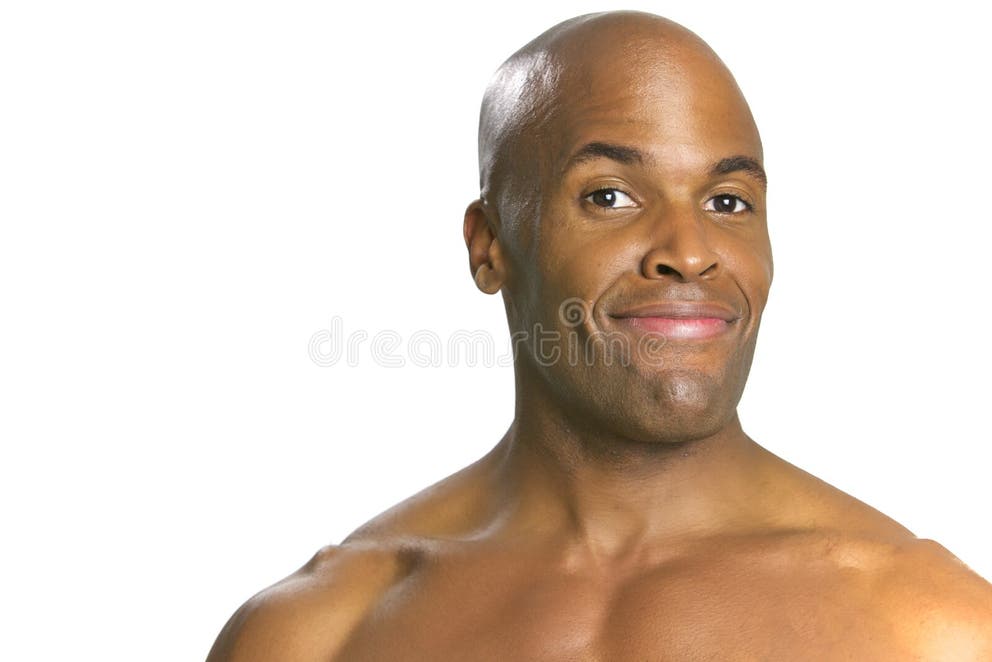 Young Man Shoulders Up Isolated White Stock Photo - Image of keyword ...