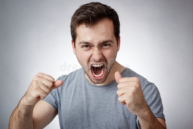 Angry man shouting stock photo. Image of looking, leader - 35383948