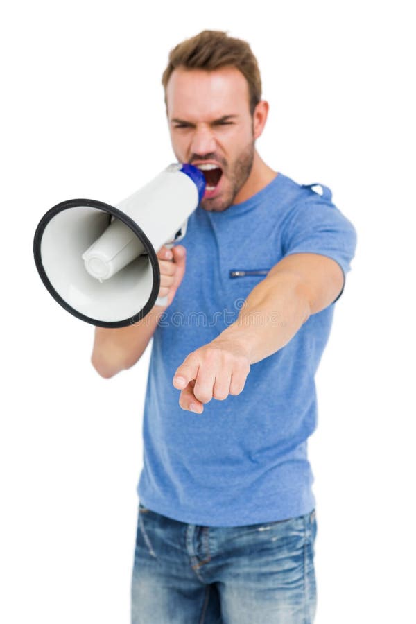 745 Man Speaking Horn Stock Photos - Free & Royalty-Free Stock Photos ...