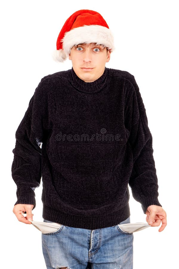 Young Man Show His Empty Pockets Stock Image - Image of loss, failure ...