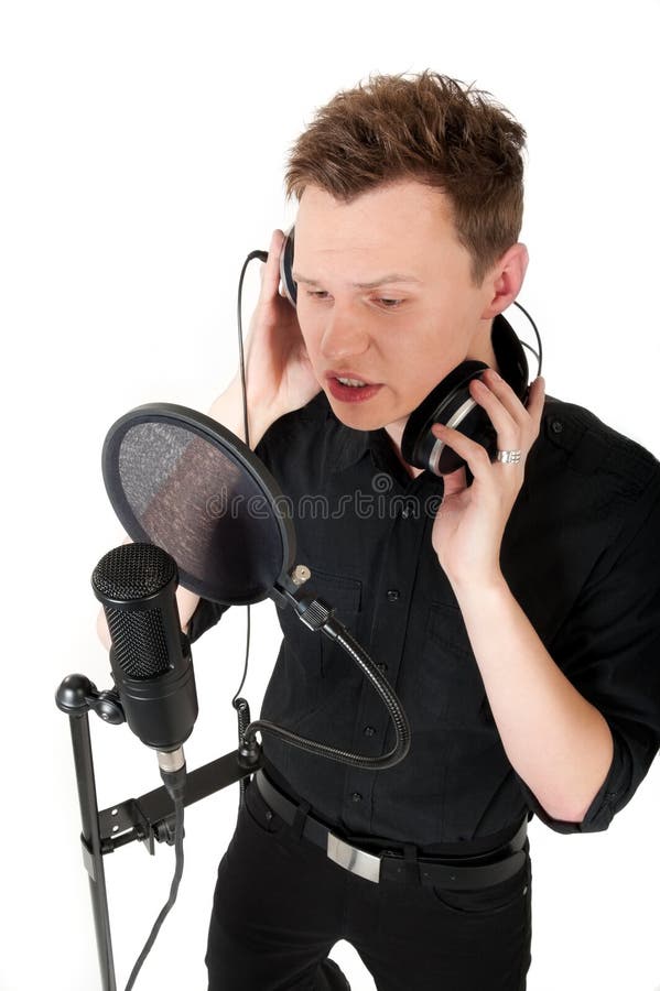 Singing businessman stock photo. Image of passion, singer - 5359126