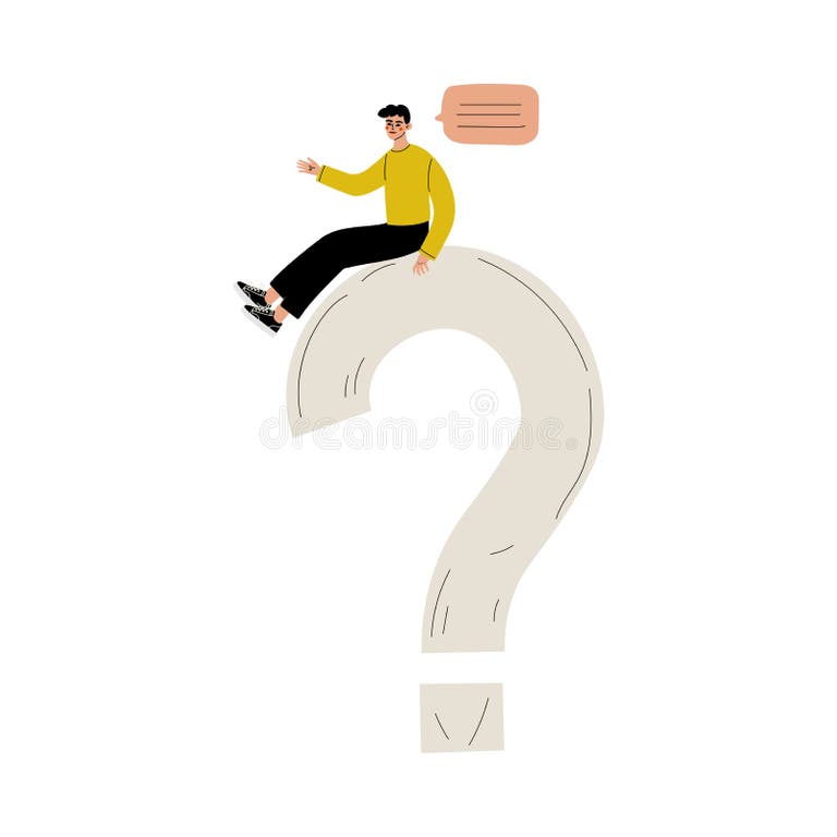 Person Sitting Question Mark Stock Illustrations – 675 Person Sitting ...
