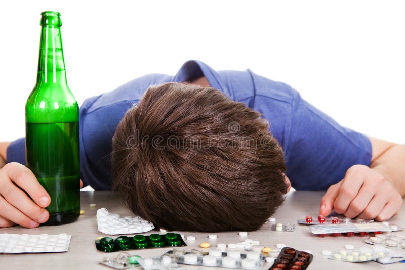 Man with a Beer stock photo. Image of drinks, abuse - 111842424