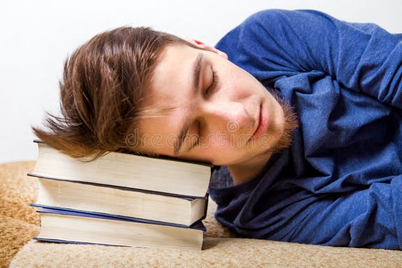 Young Man sleeping stock photo. Image of male, heap - 158760172