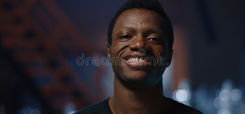 Young Man Smiling in Camera Stock Image - Image of joyful, male: 175334785