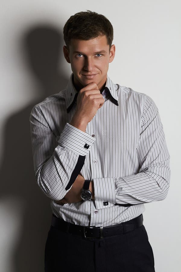 Young Man.smiling Handsome Man Stock Photo - Image of luxury, handsome ...