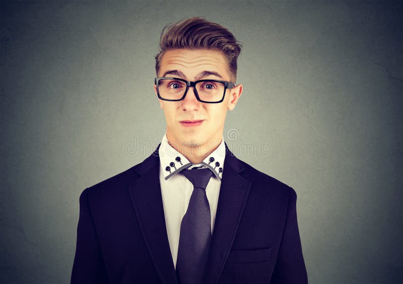 Young Man with Snobbish Face Expression Stock Photo - Image of adult ...