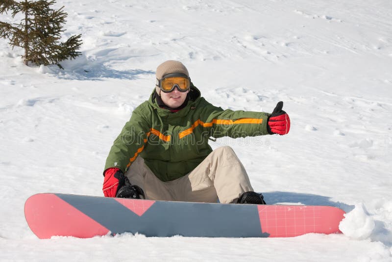 Pre-teen Boy on a Sled in the Snow Stock Image - Image of male, happy ...
