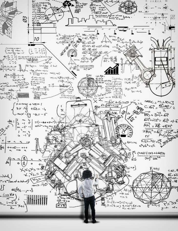 Young Man Solving Math Problema Drawn Stock Image - Image of ... Young Man Solving Math Problema Drawn Stock Image - Image of ...