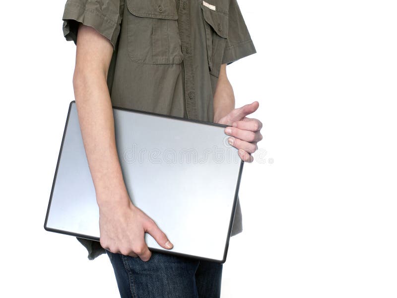 Young Man Standing with Book Stock Photo - Image of happy, notebook ...