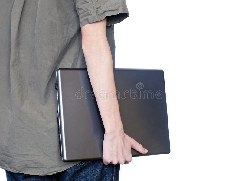 Young Man Standing with Book Stock Image - Image of exam, clothing ...