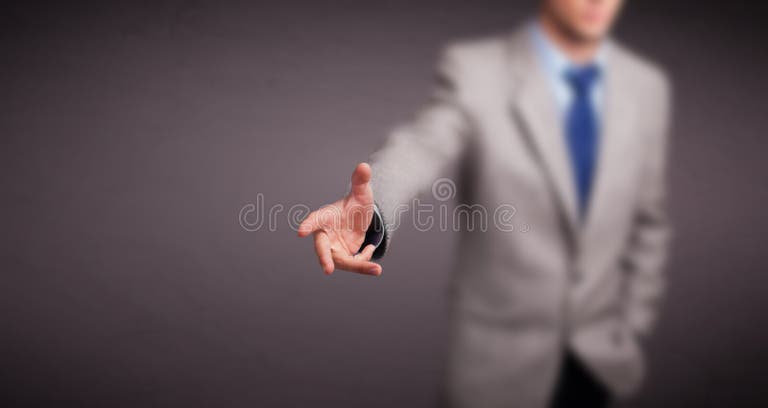 Young Man Standing and Throwing Something Stock Image - Image of ...