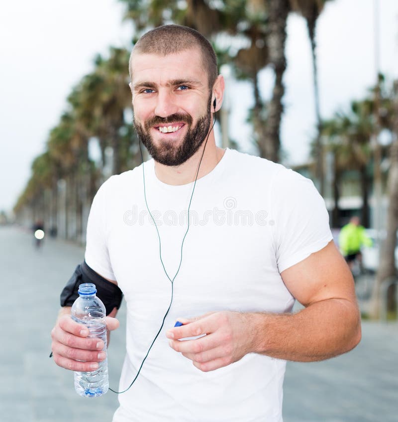 Man Made a Break in Training Stock Image - Image of music, rest: 223320877