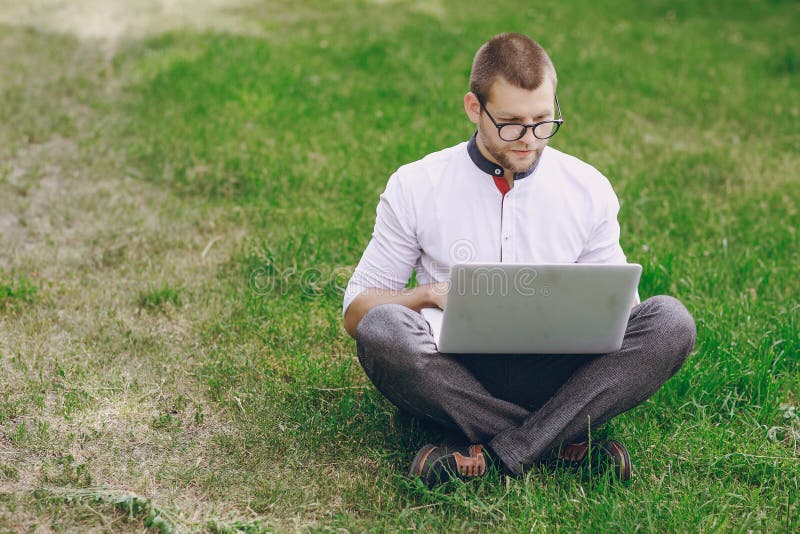 Young man on the street stock photo. Image of outdoor - 114682928
