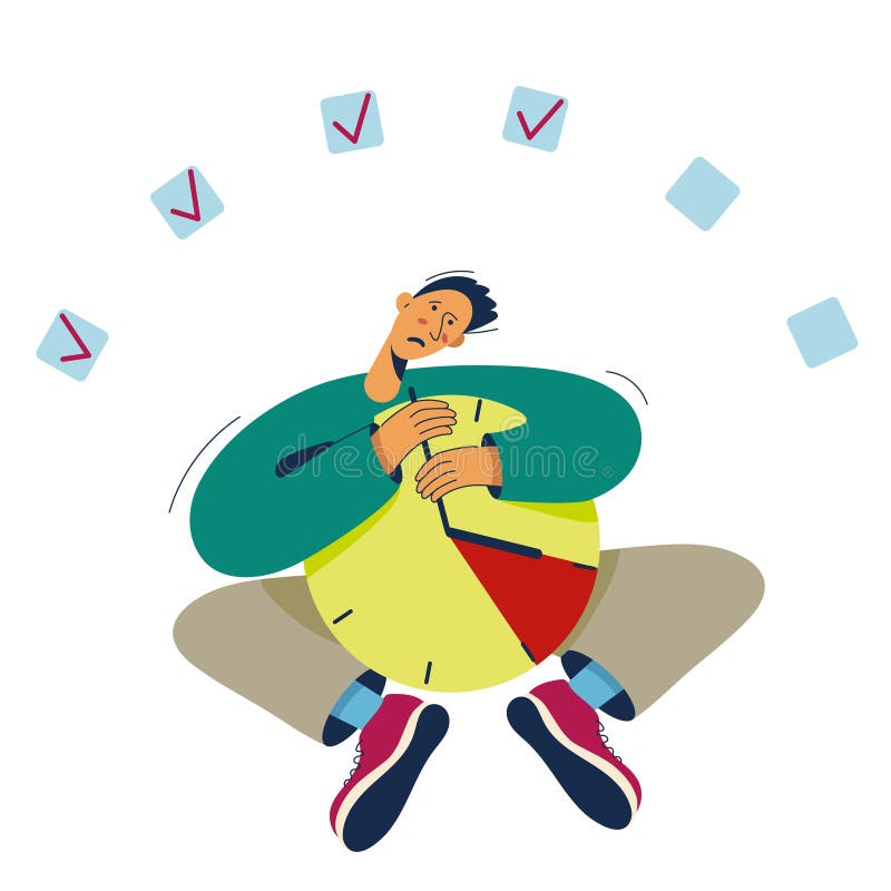 Man Many Tasks Stock Illustrations – 263 Man Many Tasks Stock ...