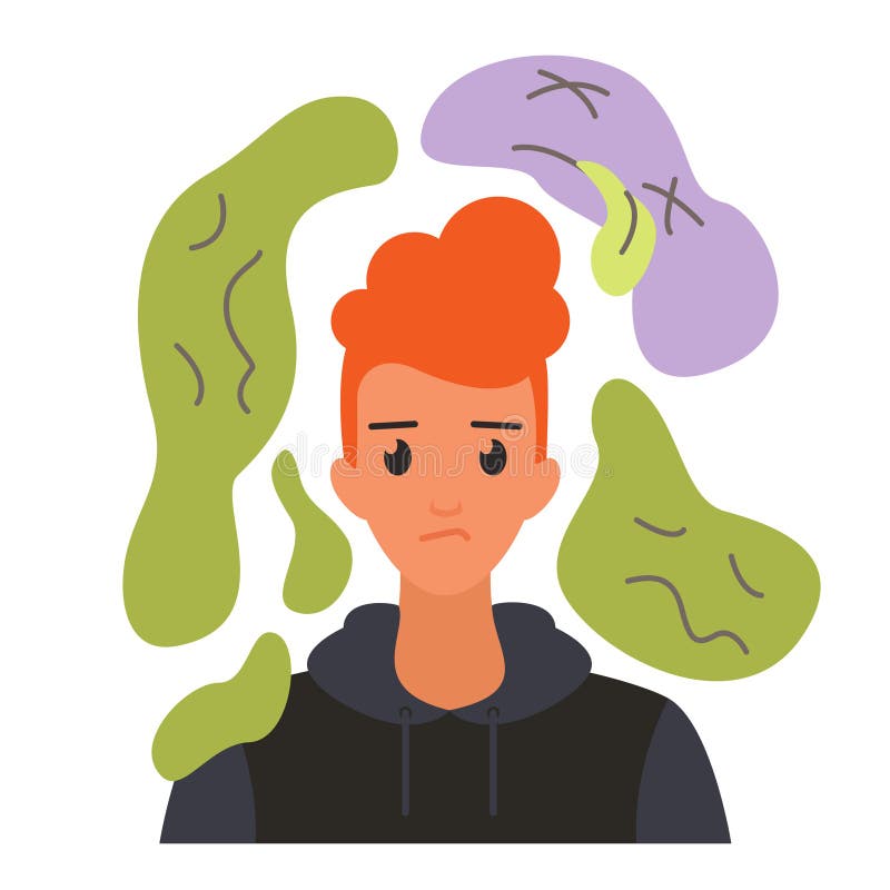 Negative Thoughts Stock Illustrations – 2,497 Negative Thoughts Stock ...