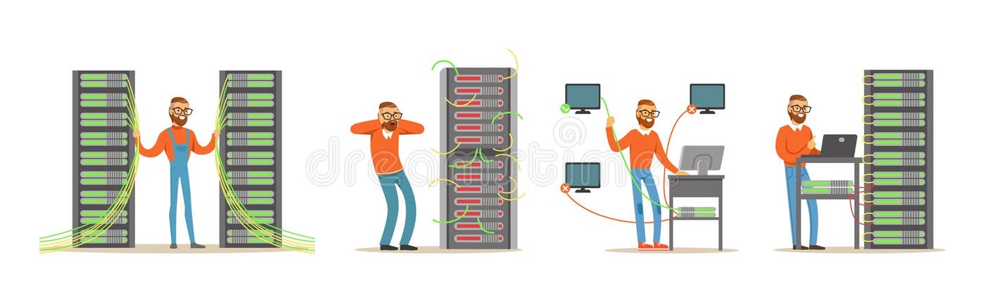 Computer Admin Stock Illustrations – 8,175 Computer Admin Stock ...