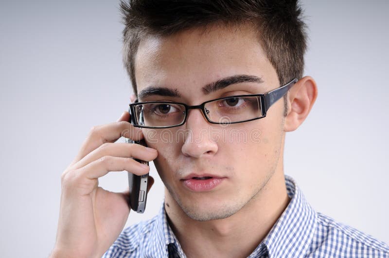 Young man talking stock image. Image of face, asking - 12519329