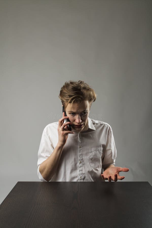Angry Teen Boy Phone Call Stock Photos - Free & Royalty-Free Stock ...