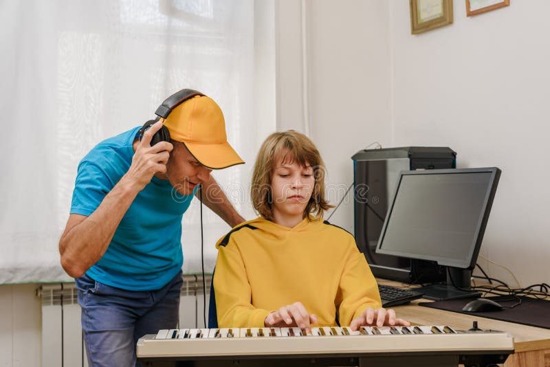 Music class learning stock photo. Image of recording - 263570032