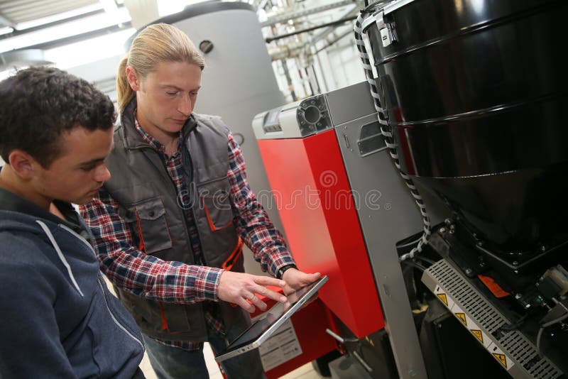 Young Man in Technology Professional Training Stock Image - Image of ...