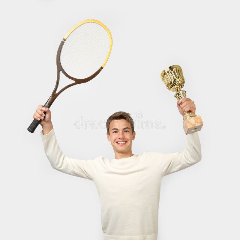 The Winner with Cup stock photo. Image of copy, high - 27139250