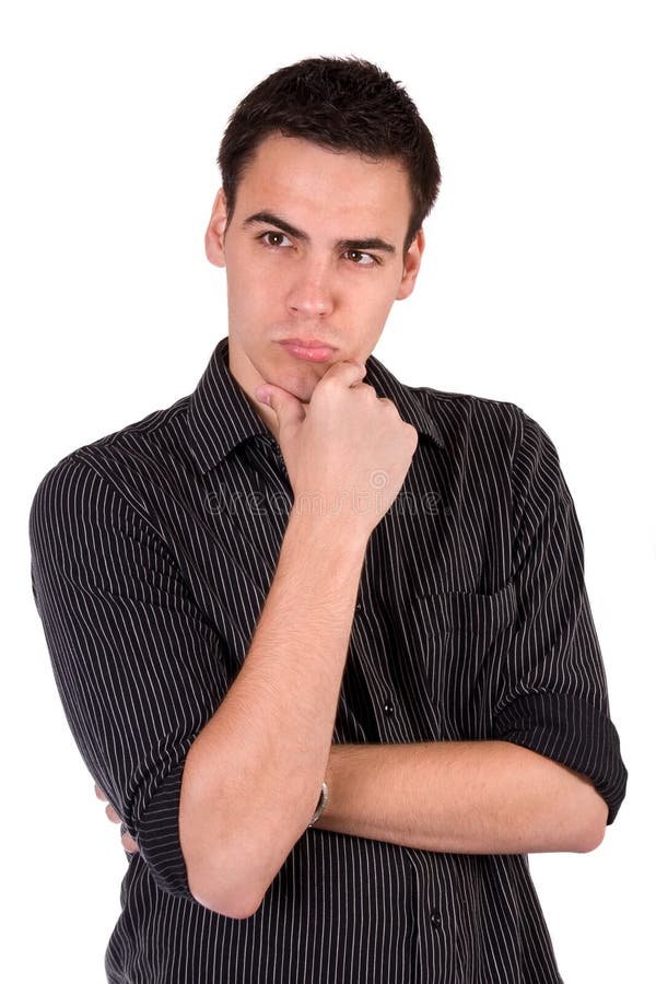 Young Man Thinking Picture. Image: 10121493