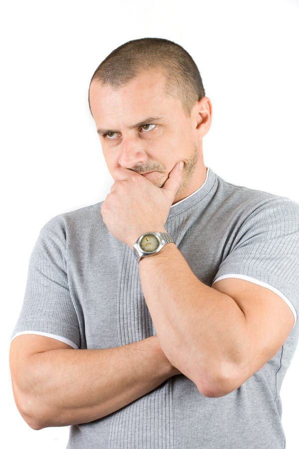 Angry stubborn man stock image. Image of fish, stern - 12043381