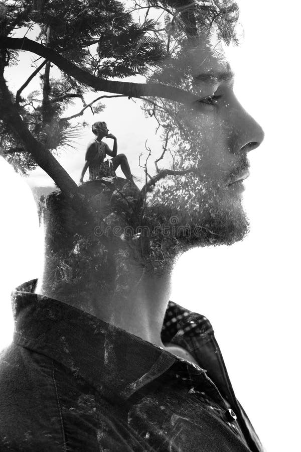 Young Man Thinking of His Life Partner Stock Image - Image of multi ...