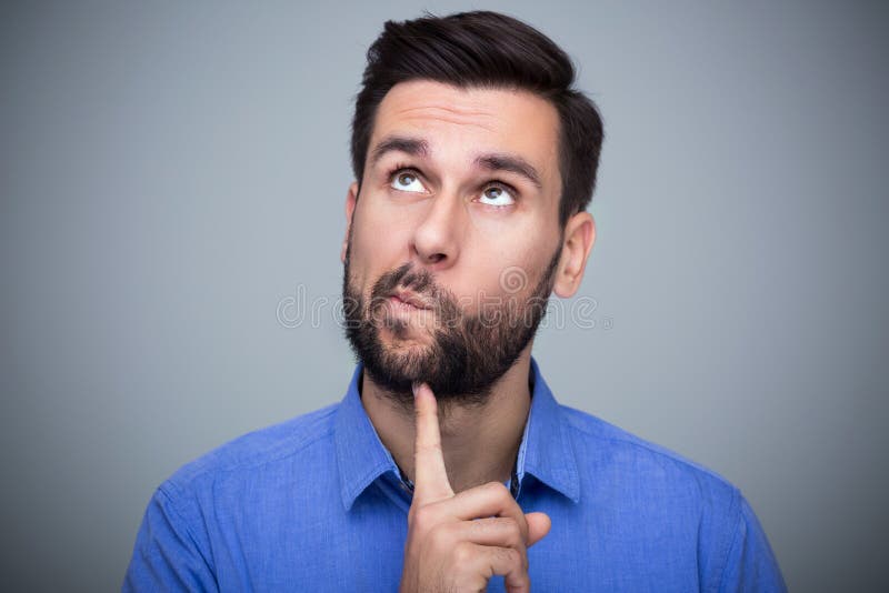 Young man wondering stock image. Image of person, discovery - 30964861