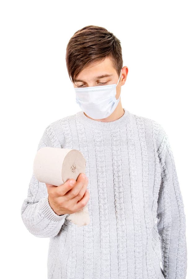 Sad Young Man with a Toilet Paper Stock Photo - Image of male, stress ... Sad Young Man with a Toilet Paper Stock Photo - Image of male, stress ...