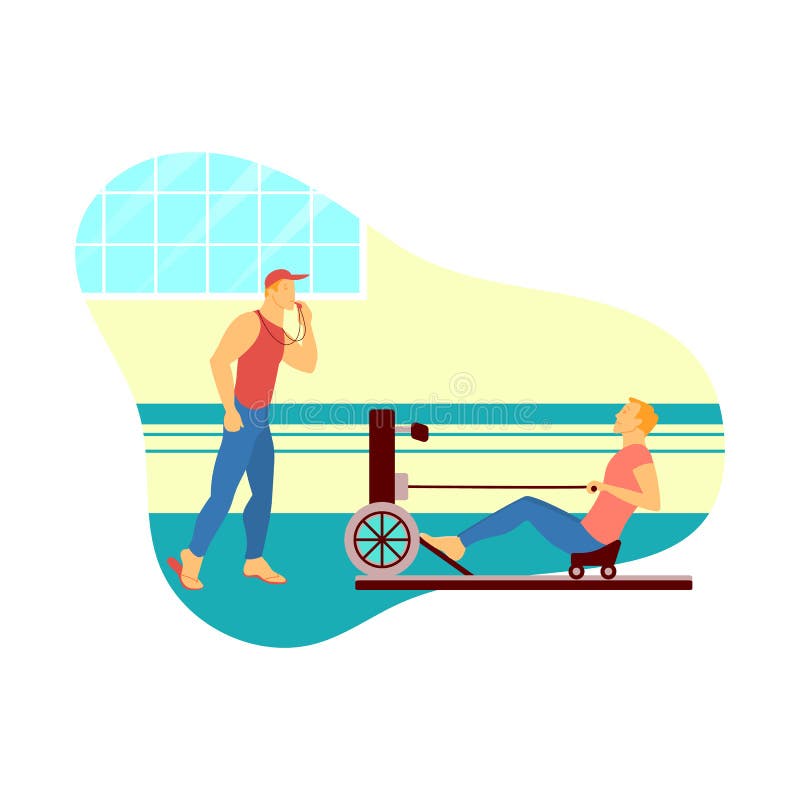 Rowing Machine Icon in Filled, Thin Line, Outline and Stroke Style ...