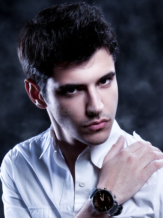 Young Man a Trendy European Man Stock Image - Image of male, model ...