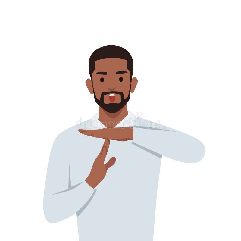 Timeout Signal Hand Stock Illustrations – 109 Timeout Signal Hand Stock ...