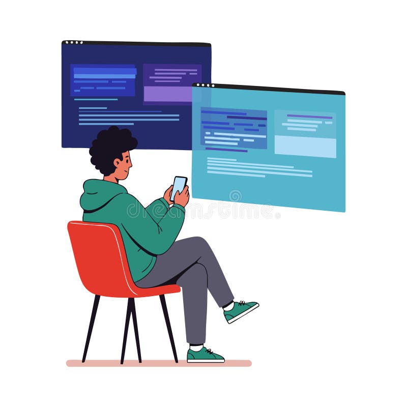 Floating Programming Code Windows Stock Illustrations – 14 Floating Programming Code Windows ...