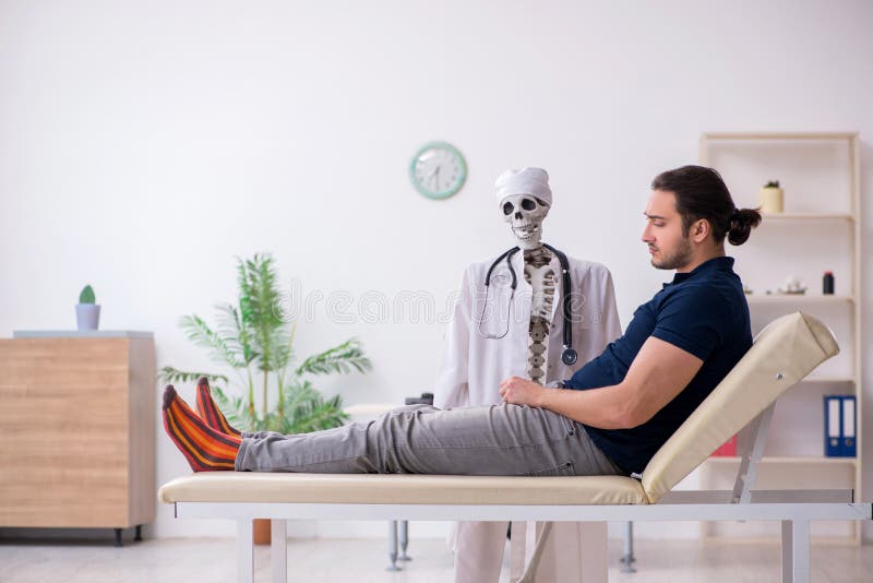 Young Man Visiting Dead Doctor Stock Photo - Image of human, emergency ...