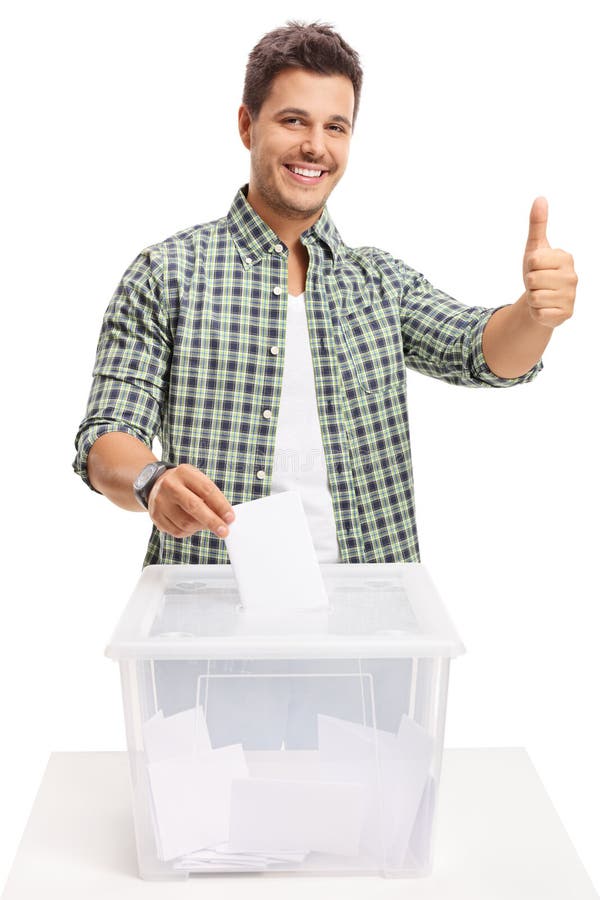 Man voting editorial image. Image of campaign, democracy - 46608200