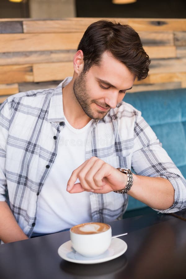 Young Man Waiting for Someone Stock Photo - Image of appointment, time ...