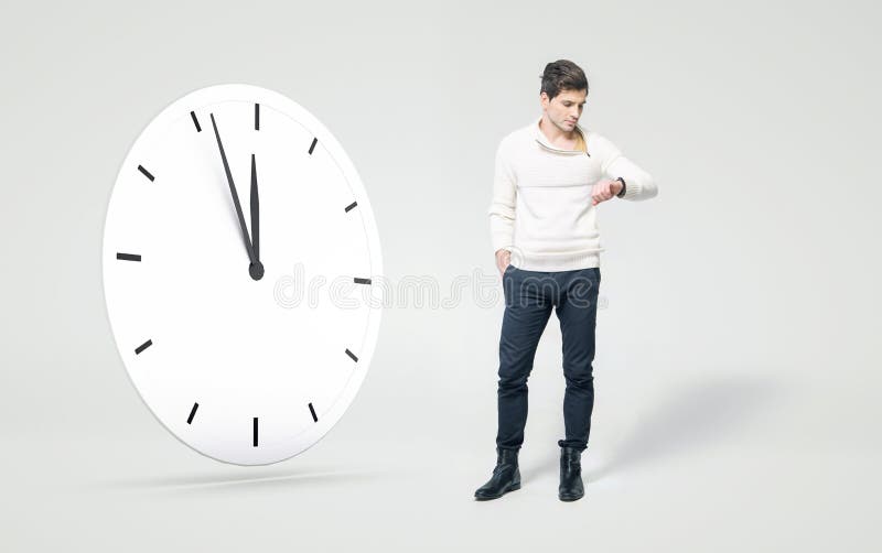 Young Man Waiting for Something Stock Photo - Image of company, adult ...