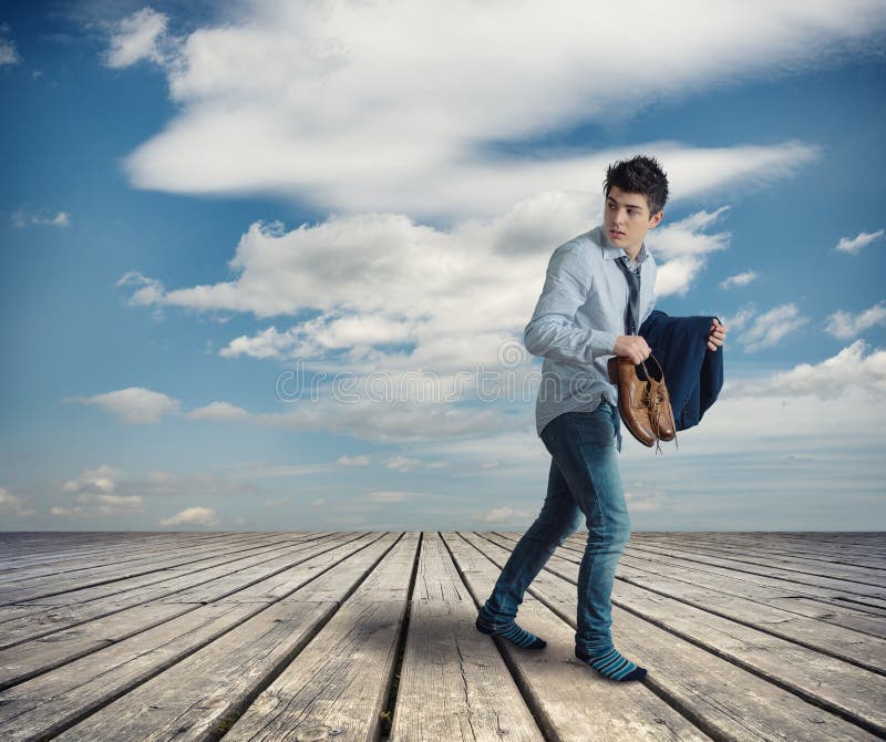 Young Man Walking by Stealth Stock Photo - Image of stealth, view: 93617464