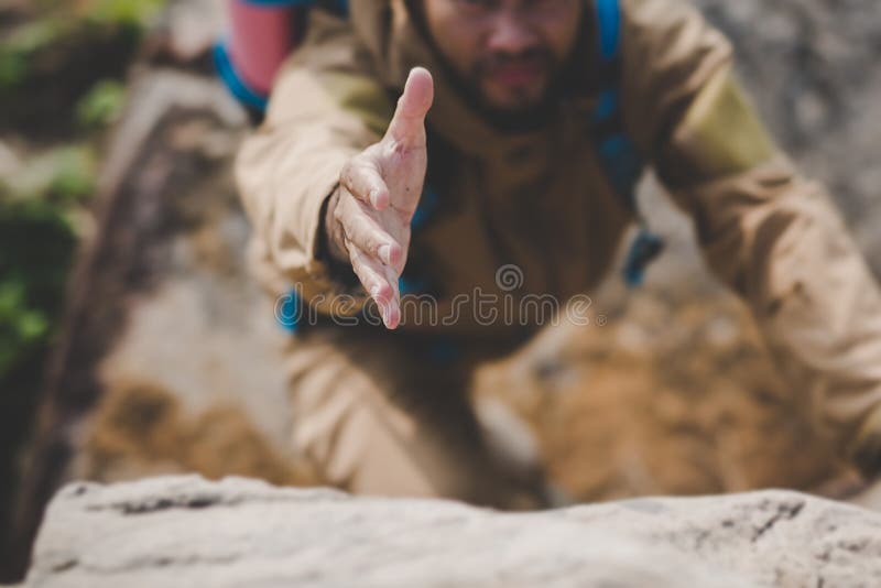 Reaching for help stock photo. Image of surreal, concept - 46409190