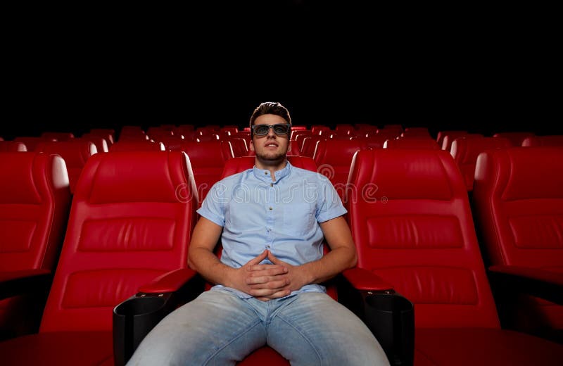 Young Man Watching Movie in 3d Theater Stock Photo - Image of ... Young Man Watching Movie in 3d Theater Stock Photo - Image of ...