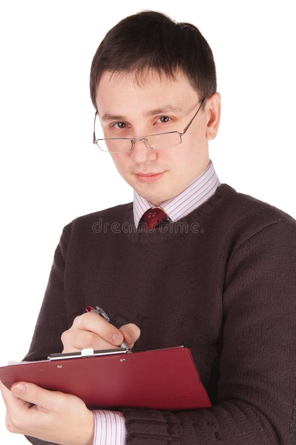 Office worker stock image. Image of looks, isolated, businessman - 30299313