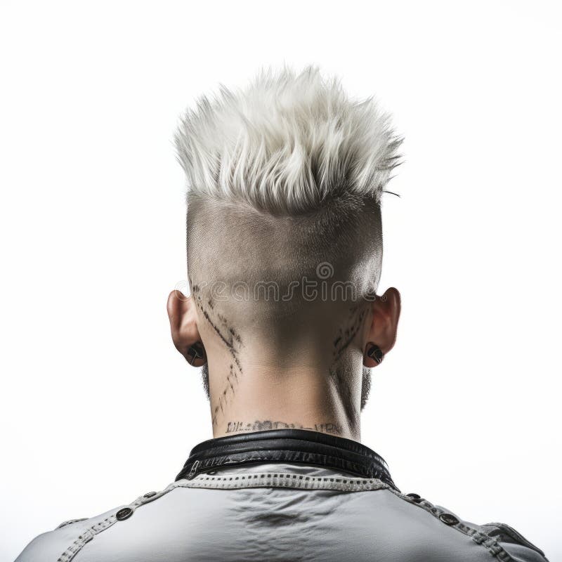 Young Man with White Mohawk: a Deconstructed Pop Masterpiece Stock ...