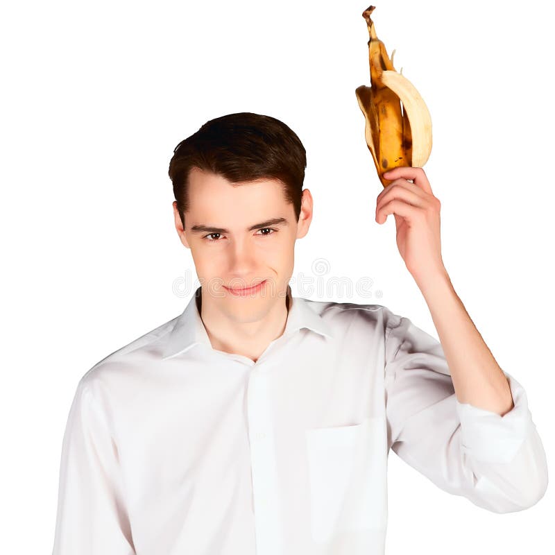 Throwing Banana in a Garbage Bin Stock Photo - Image of banana ...