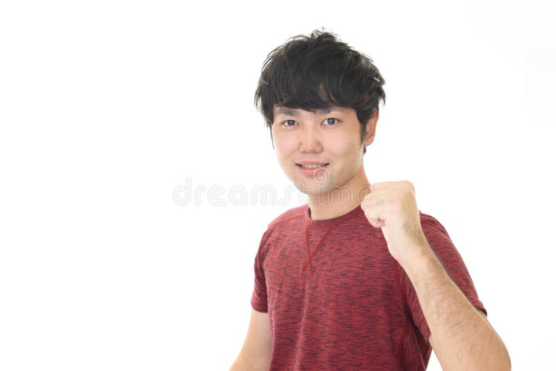 Happy young man stock photo. Image of dressed, challenge - 127072694