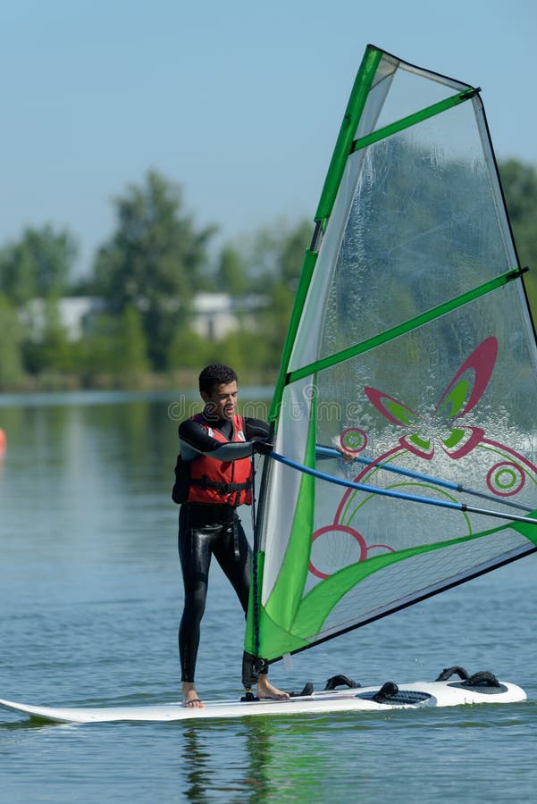 Wind surfer stock image. Image of windsurfer, coastal - 2256923